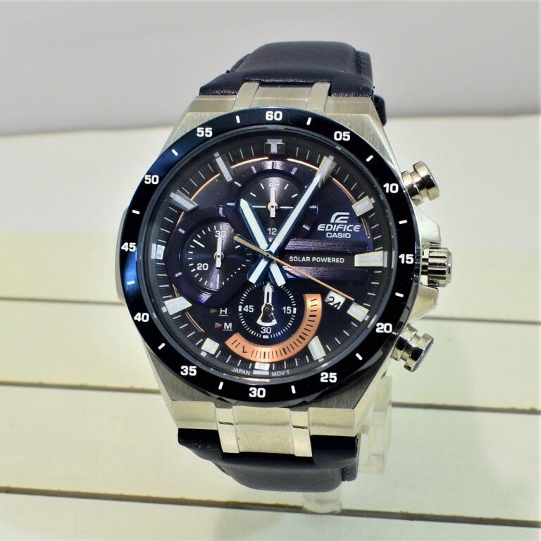 CASIO Edifice 5585 EQS-920 ژاپن جدید بند چرم – فروشگاه ساعت صدرا