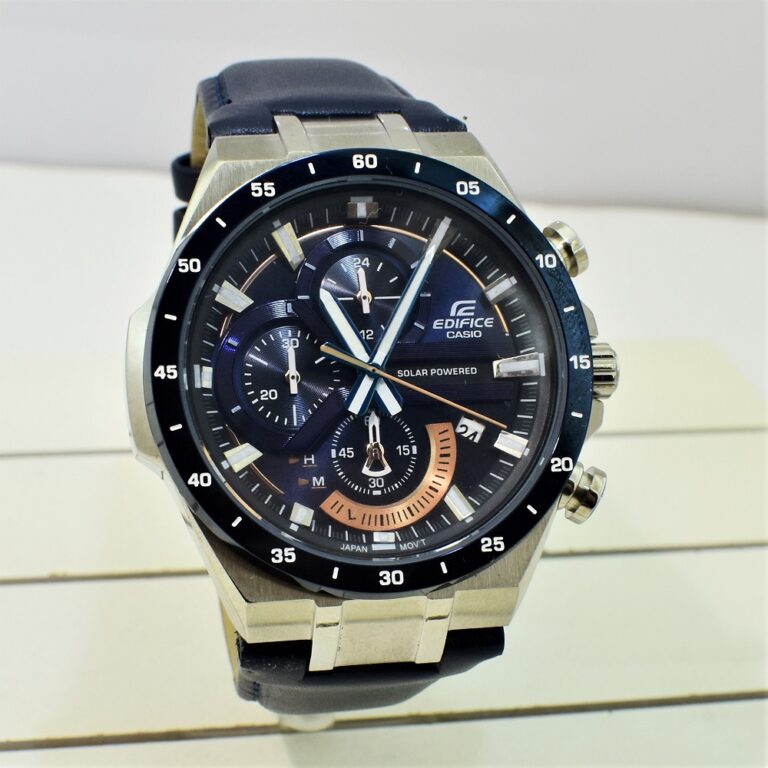 CASIO Edifice 5585 EQS-920 ژاپن جدید بند چرم – فروشگاه ساعت صدرا