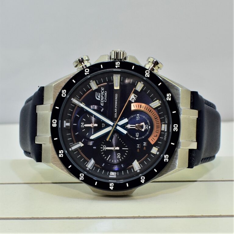 CASIO Edifice 5585 EQS-920 ژاپن جدید بند چرم – فروشگاه ساعت صدرا